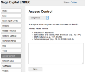 Using The Sage ENDEC White List – The Broadcasters' Desktop Reference